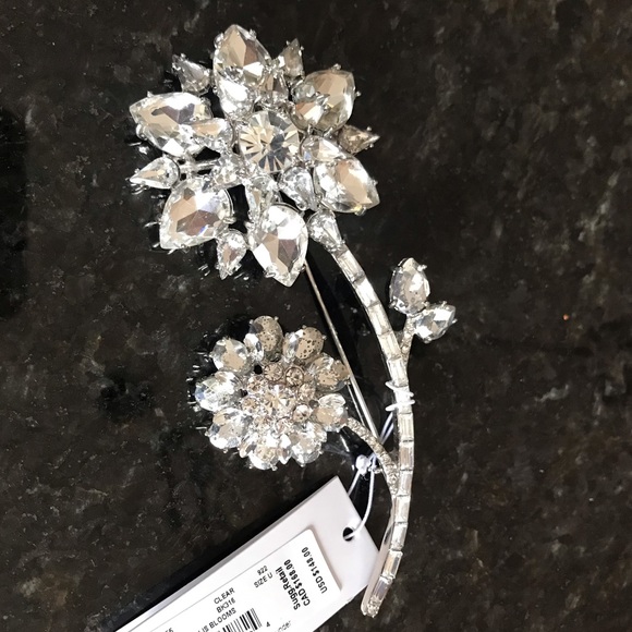 kate spade | Jewelry | Nwt Kate Spade Trellis Blooms Large Brooch Pin ...